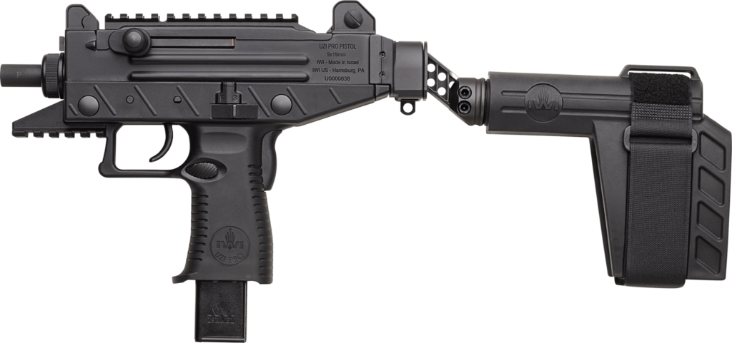 Buy IWI Uzi Pro Pistol w/ Side folding Brace Threaded UPP9SB-T online ...